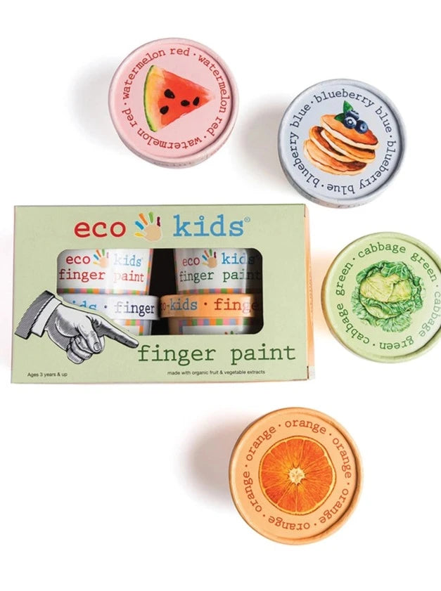 Eco-Kids Finger Paint Kit all natural, eco freindly, – Ash & Rose