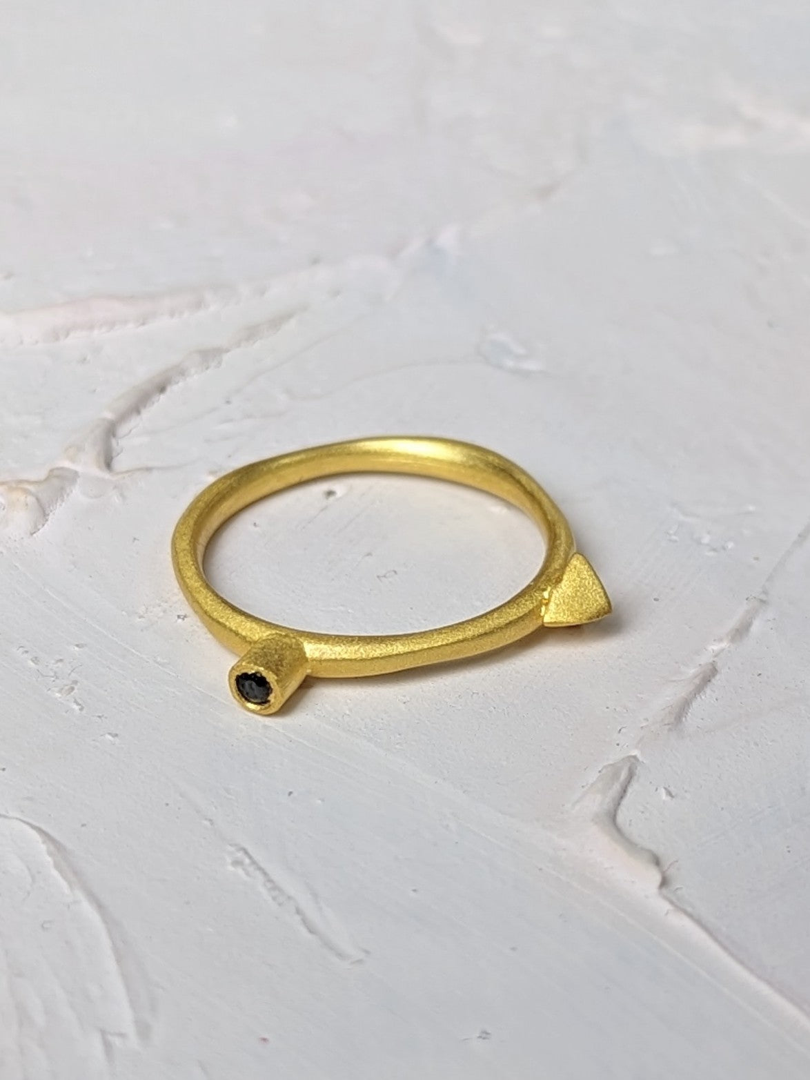 Onyx Spike Stacking Ring - FINAL SALE – Ash & Rose
