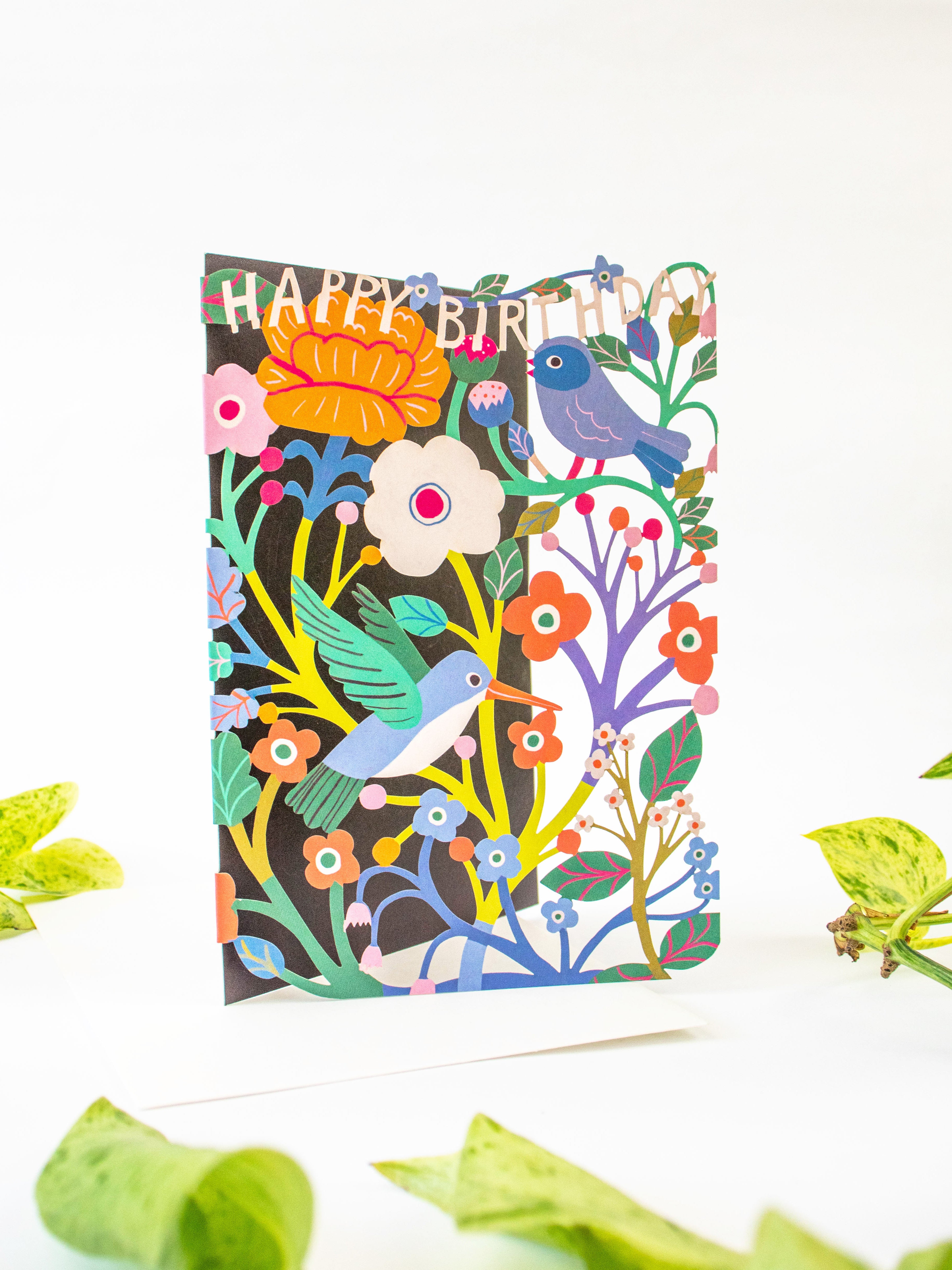 Roger La Borde Birdsong Lasercut Card, Birthday greeting, eco-friendly ...