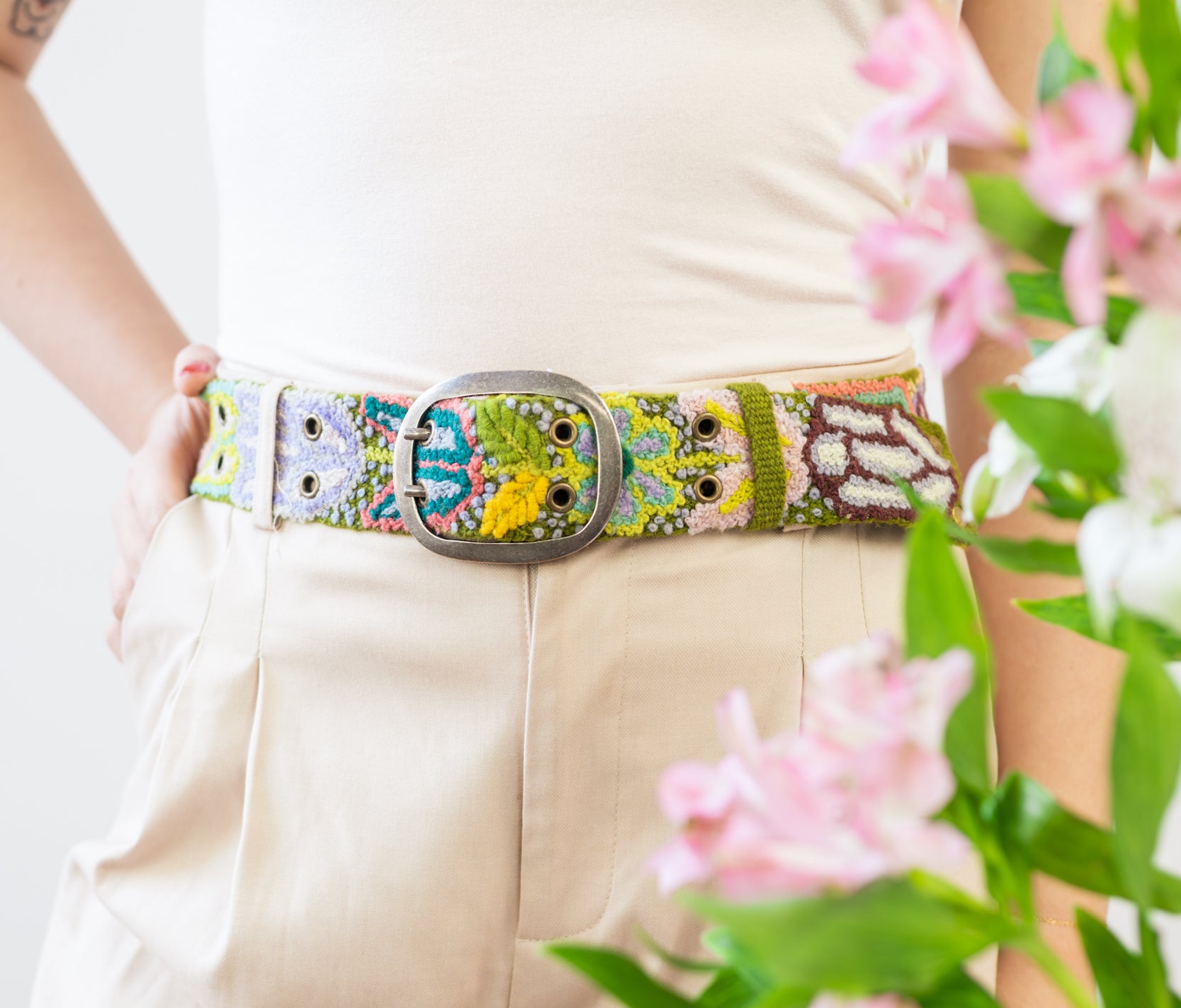 Floral Embroidered Belts – Ash & Rose