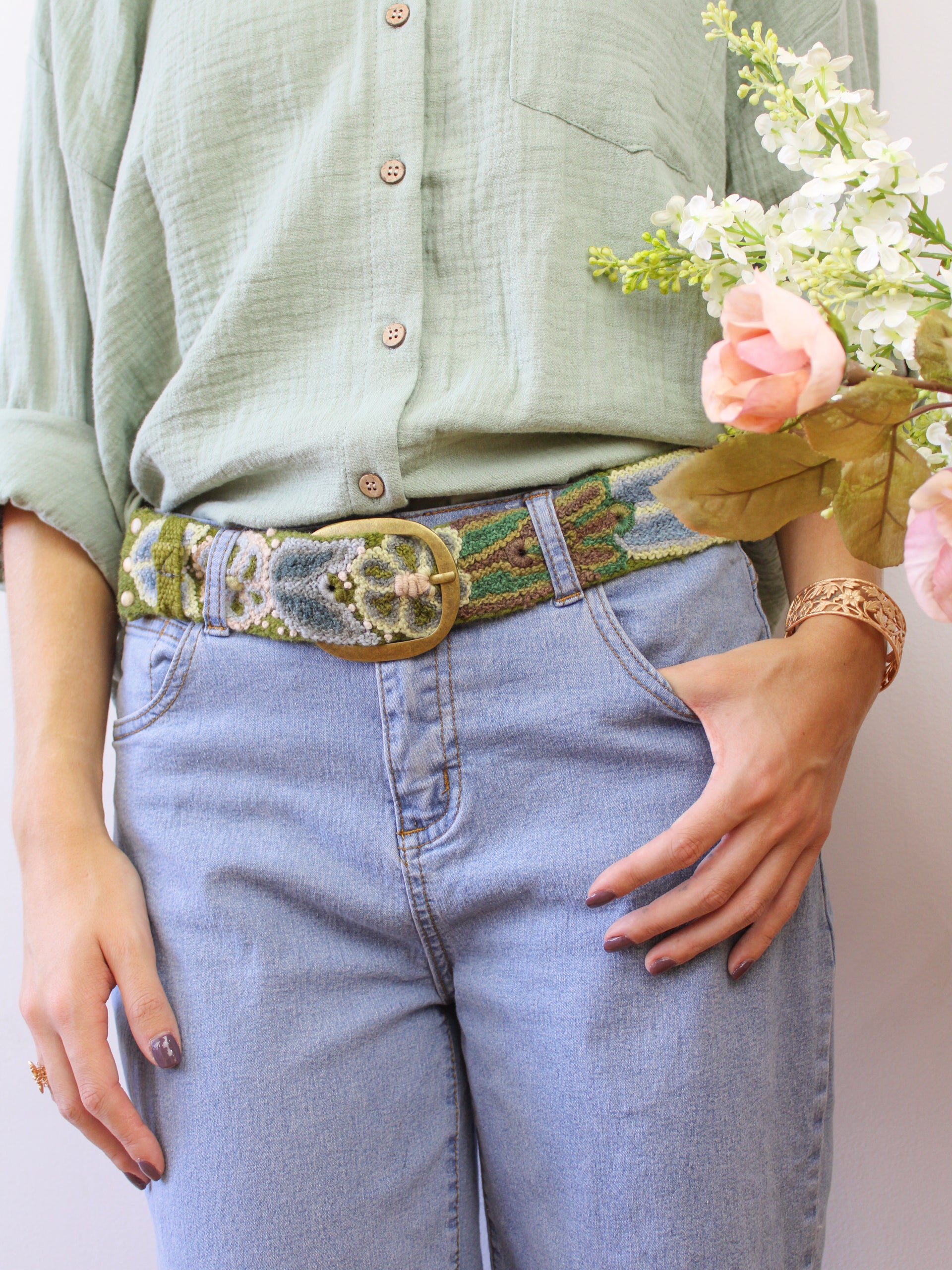 Floral Embroidered Belts – Ash & Rose