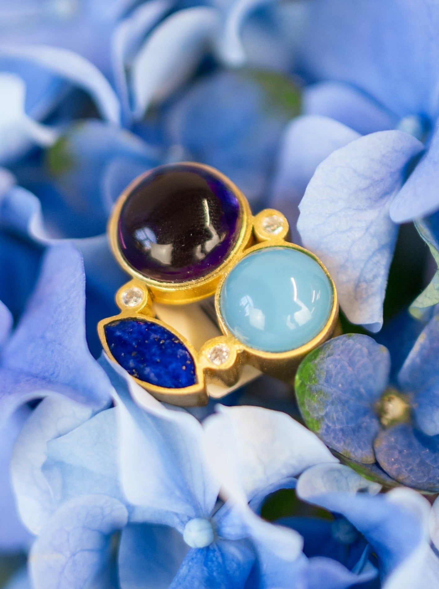 Three-Stone Statement Ring – Ash & Rose