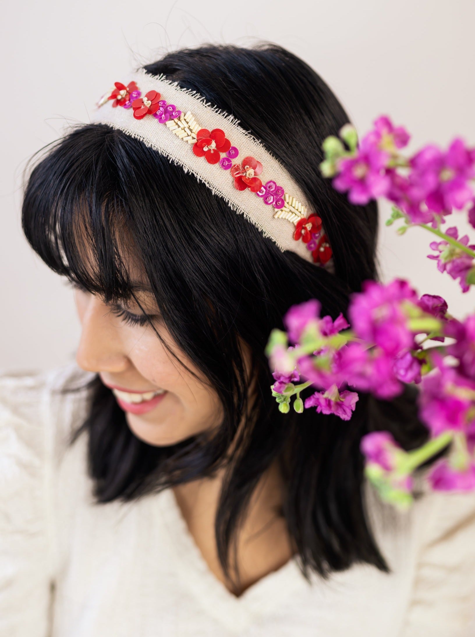 Juliet Beaded Headband – Ash & Rose