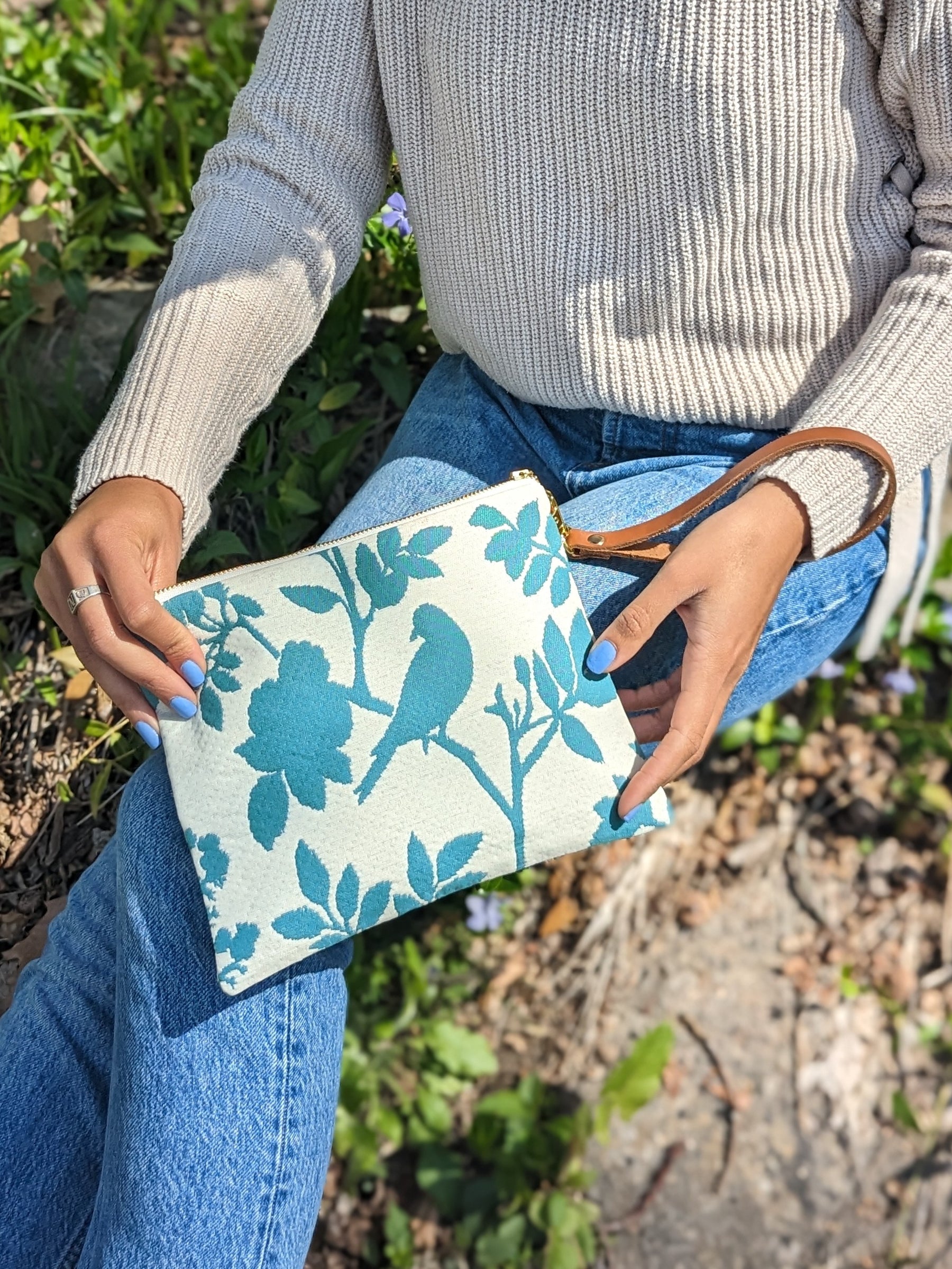 Ash & Rose Black Diamond Needlepoint Fabric Clutch Purse, Designer ...